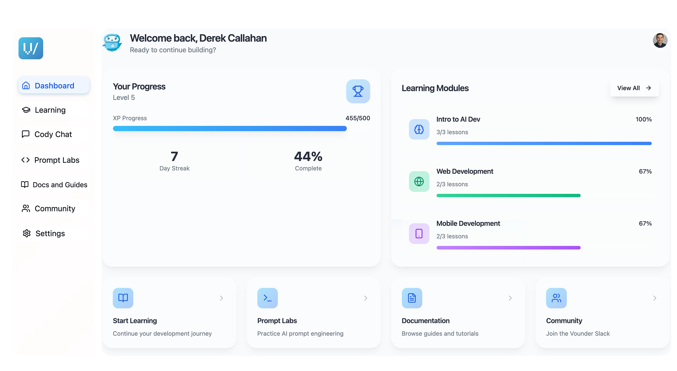 V Codinator | Duolingo for Vibe Coding