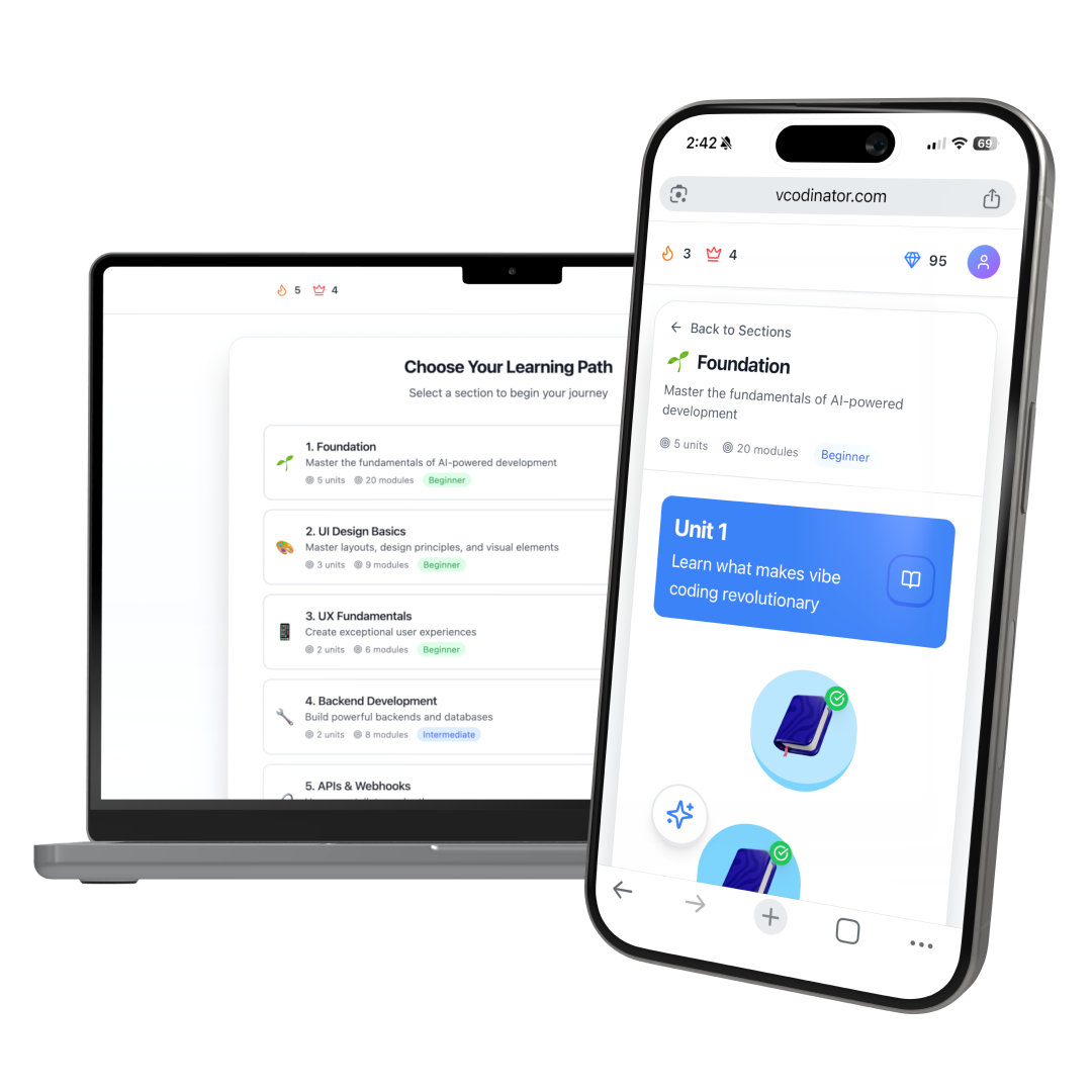 V Codinator | Duolingo for Vibe Coding