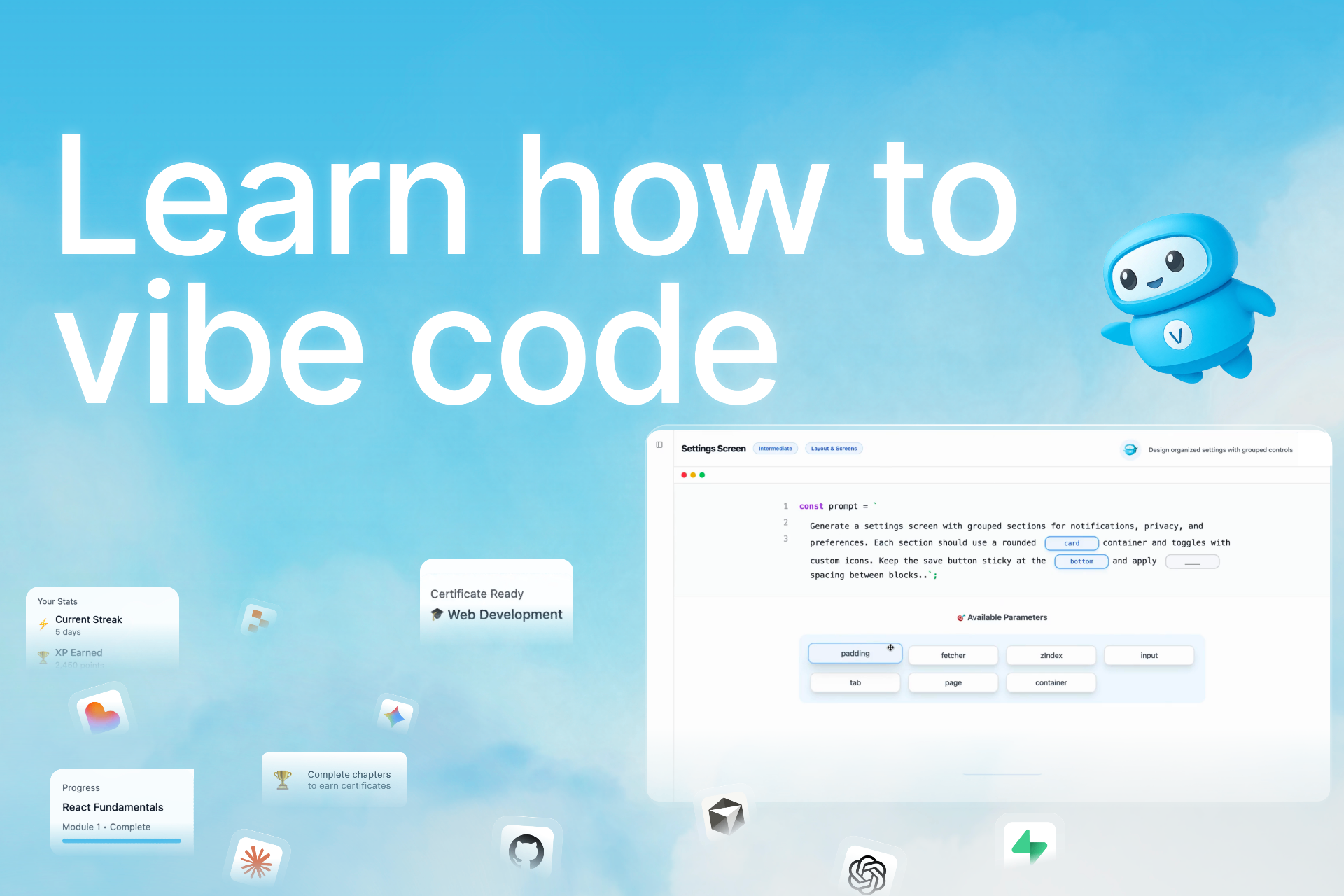 V Codinator | Duolingo for Vibe Coding
